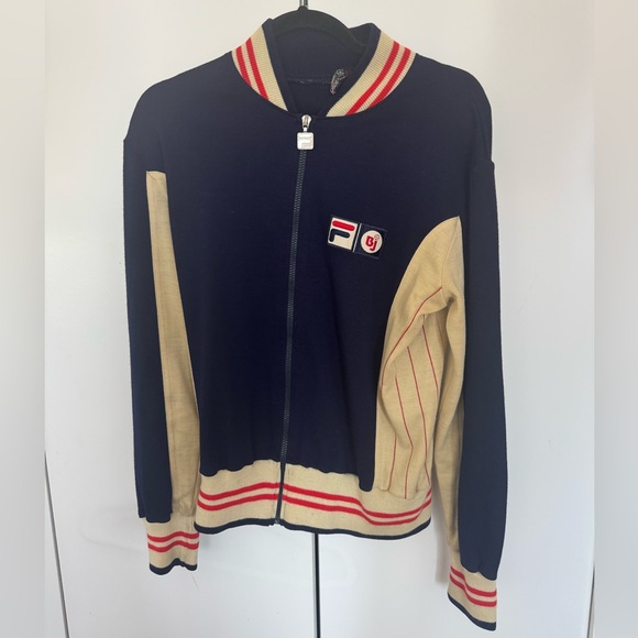 Fila | Jackets & Coats | Vintage Fila Bj Bjorn Borg Jacket Blue Line 7s ...